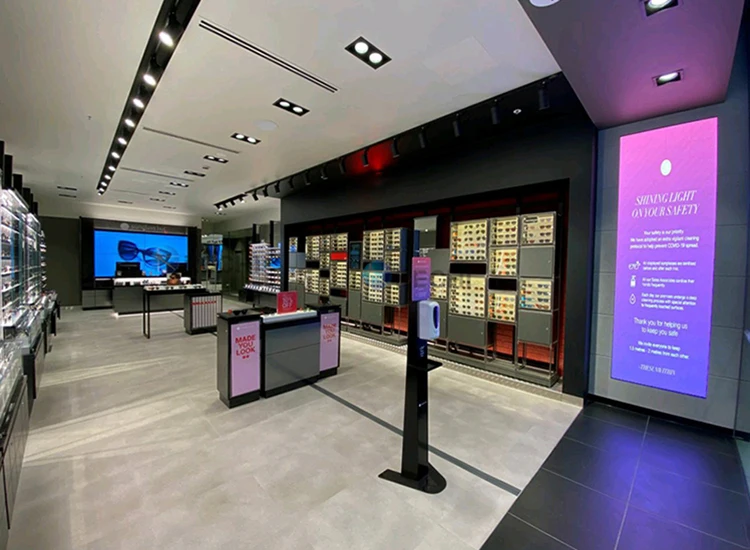 Rechi Custom Optical Store Display Fixture Design Sunglasses Shelf Shop ...