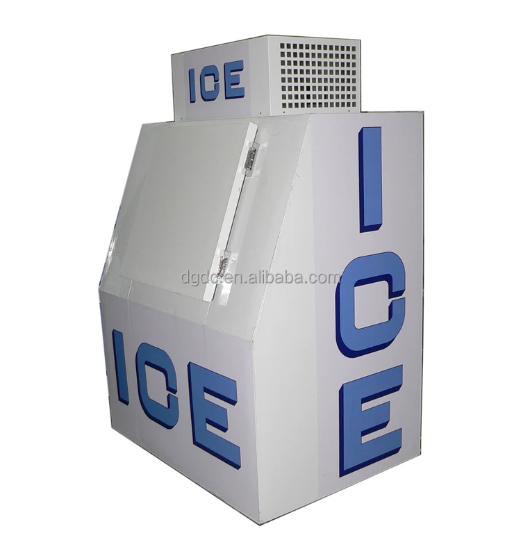 Merchandiser Freezers Bagged Ice Storage Painted Galvanized Steel ...