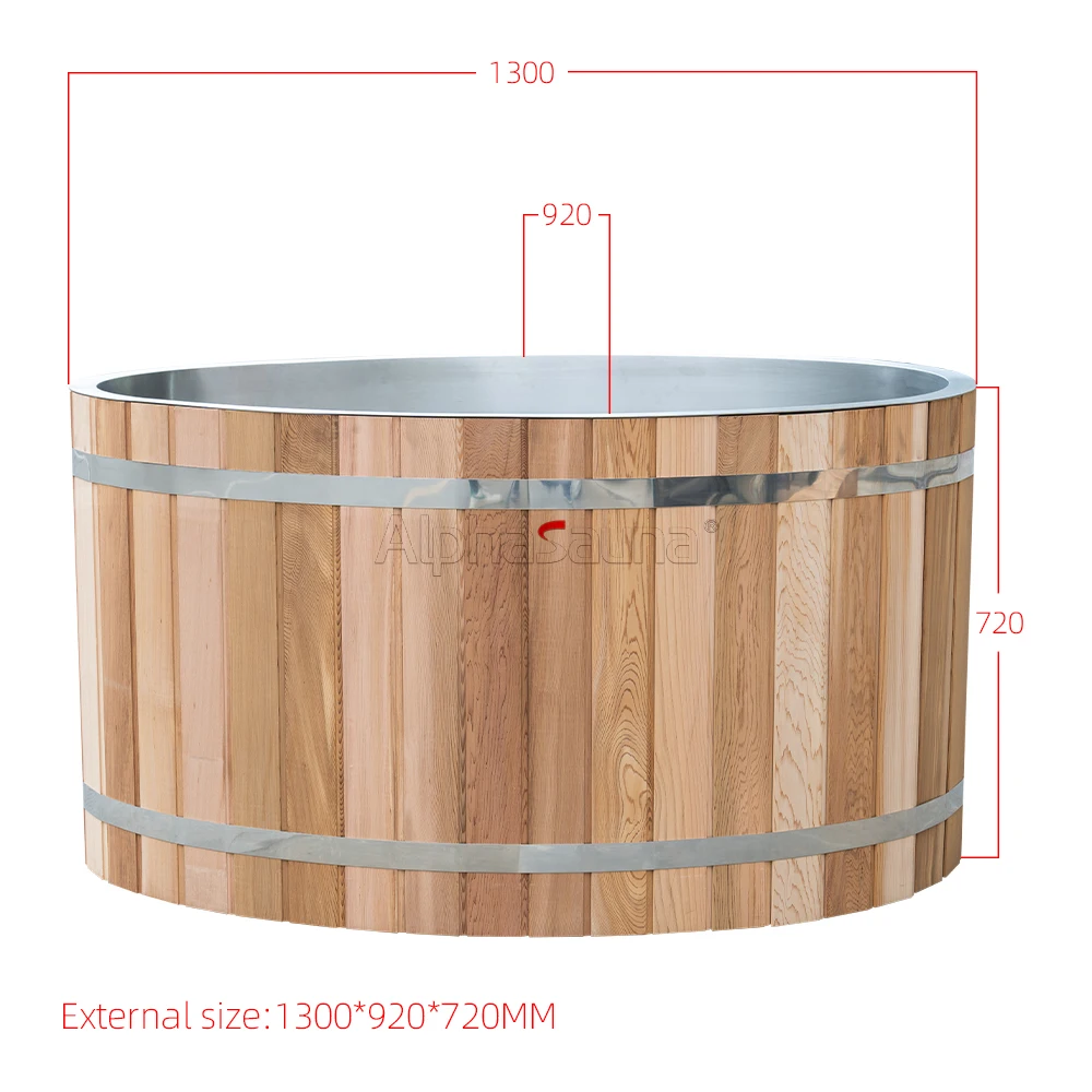Alphasauna Commercial Ice Bath - All in One Cold Plunge Tub
