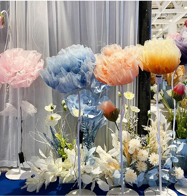 Automatic Opening Closing Flowers for Wedding Decorations
