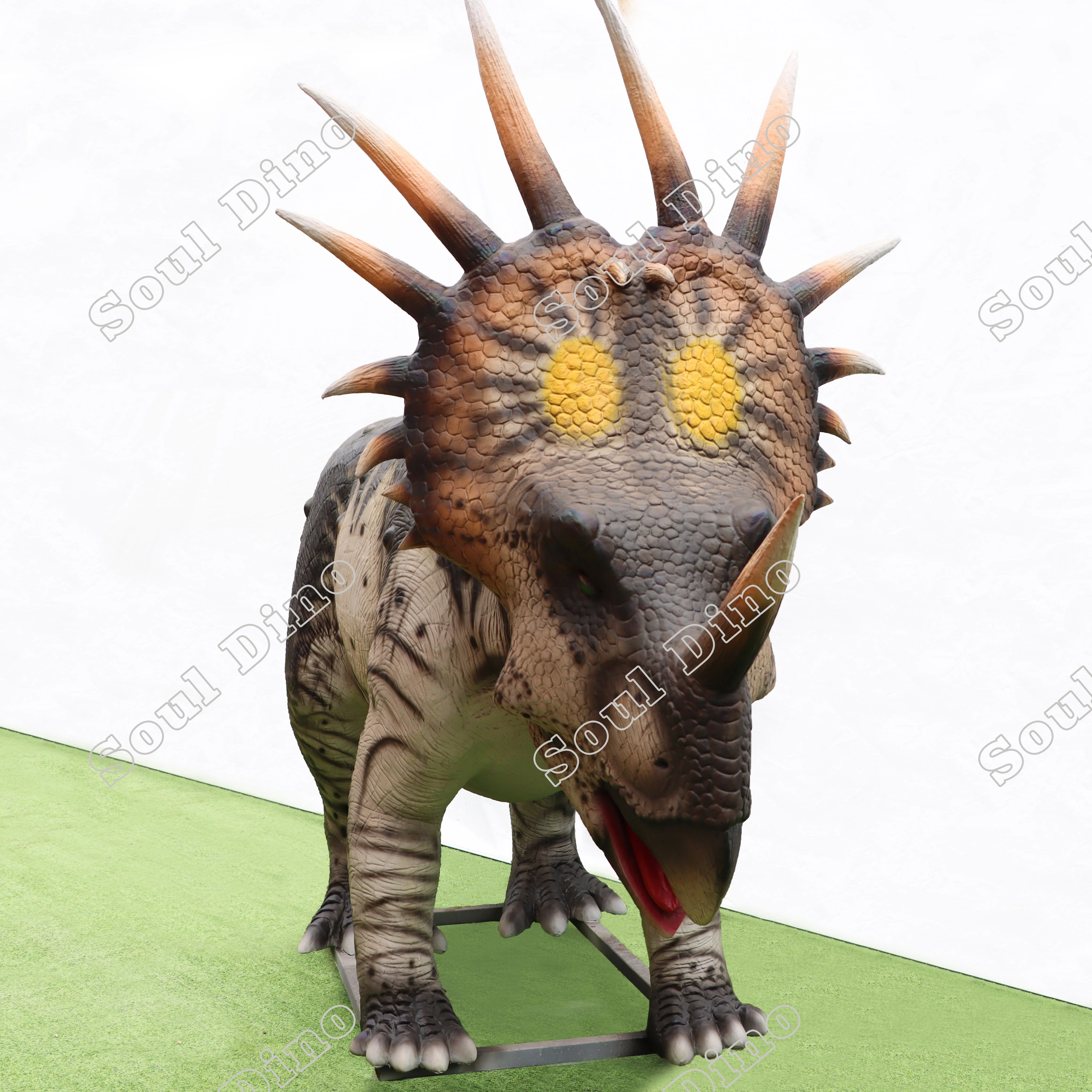 3d Life Size Realistic Animatronic Dinosaur Head Moving For Wall - Buy ...