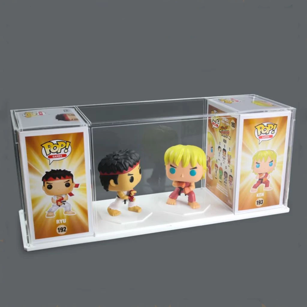 Acrylic Case With White Base Pop Shield Hard Stack For 4 Inch Funko ...