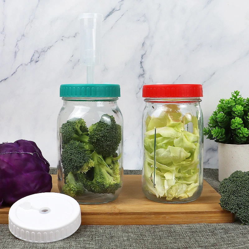 Wholesale New Arrived Custom Color Fermentation Plastic Mason Lids For ...