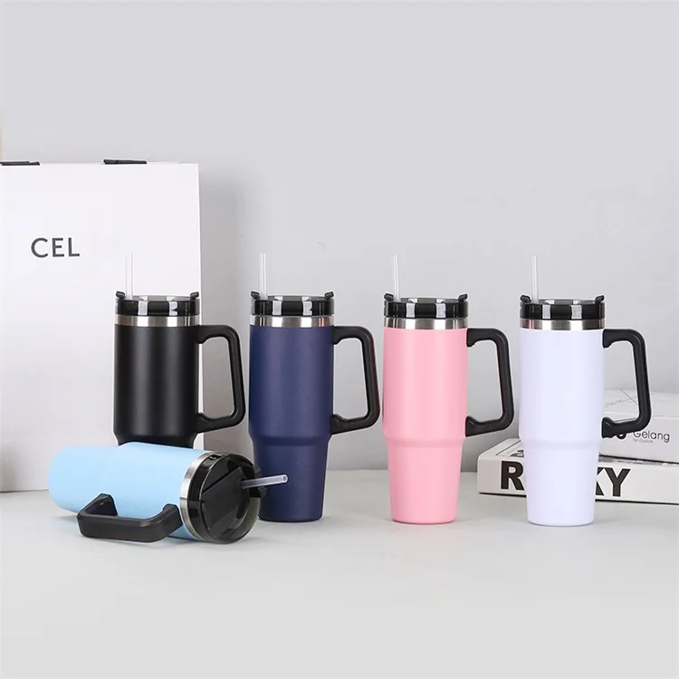 20oz 30oz Iceflow Tumbler With Flip Straw Cream Stainless Steel Tumbler With Straw Reusable Cup ...