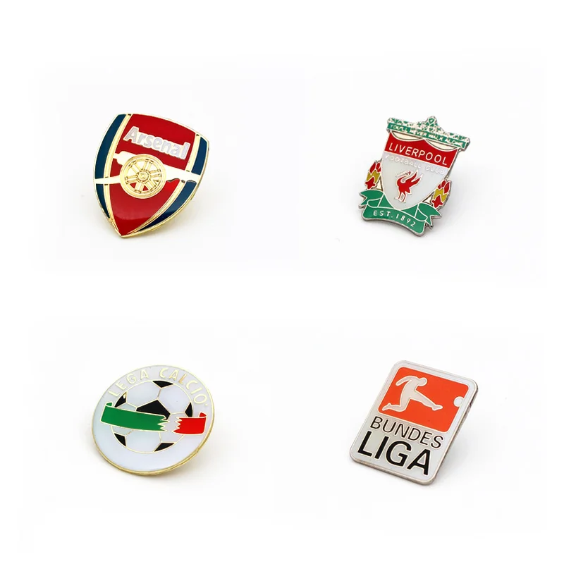 Custom Design Soccer Football Club Sports Lapel Pin Badge For Fans Of ...