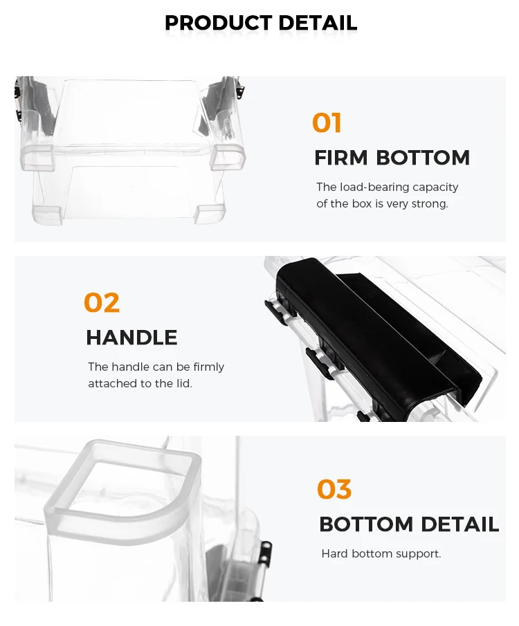 Household 5l Wholesale Large Plastic High Transparent clear pp Storage ...