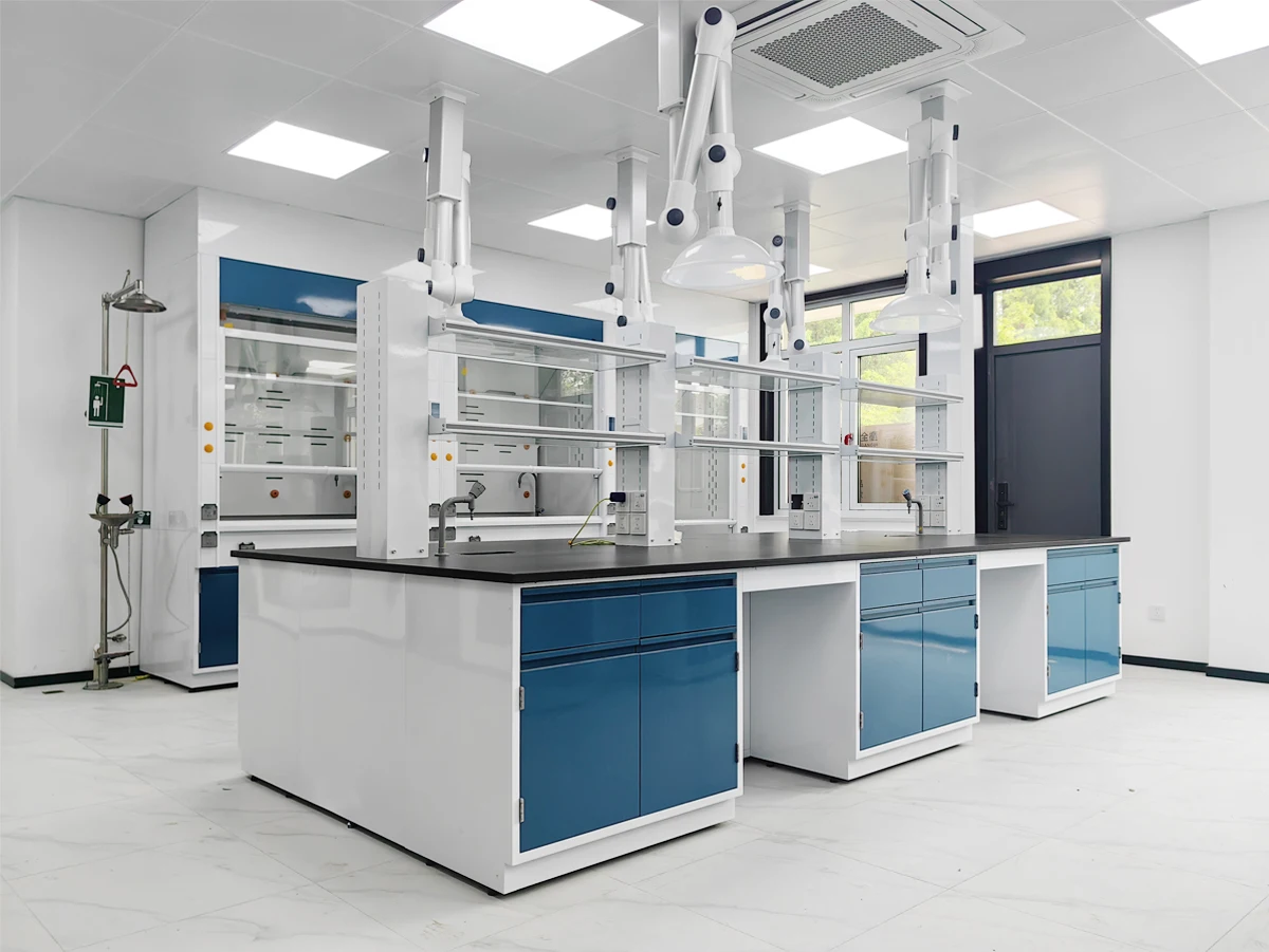 Factory Custom Laboratory Table Wood Steel Workbench Chemical Resistant ...