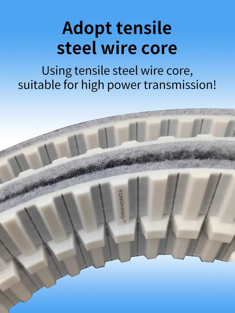 Durable Pu Timing Belt With Felt For Heavy-duty Extrusion Press - Buy ...