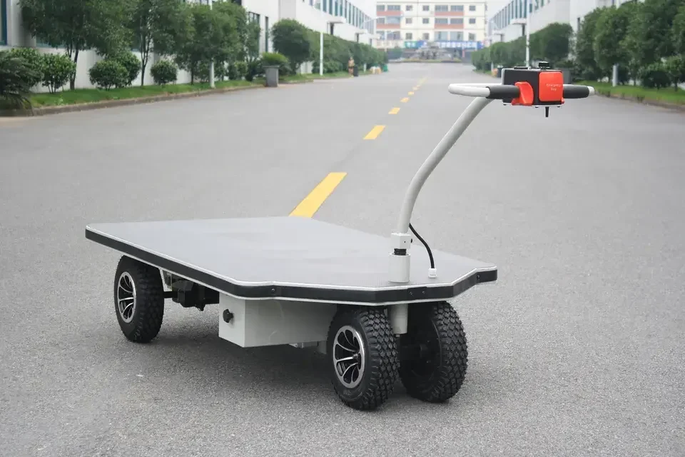 Heavy Duty 500KG Electric Platform Cart Trolley - CE Certified, Durable ...