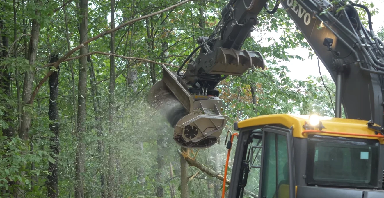 Land Clearing Forest Mulching AHWI Prinoth Forestry Mulcher Caribe ...