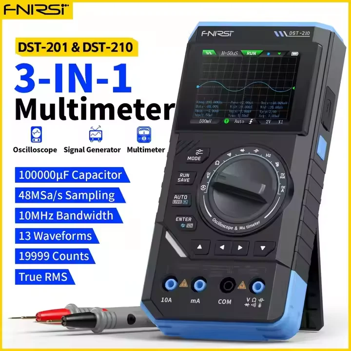 Fnirsi Dst-210 Dst-201 2025 Latest 3in1 Oscilloscope Signal ...