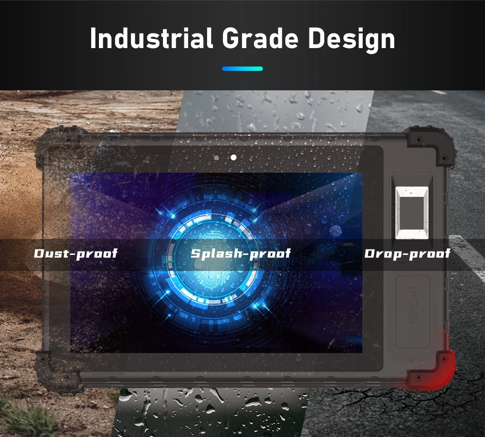 Hfsecurity Fp08 Qr Code Scanner Data Collector Fingerprint Tablet Can Option Facial Recognition ...