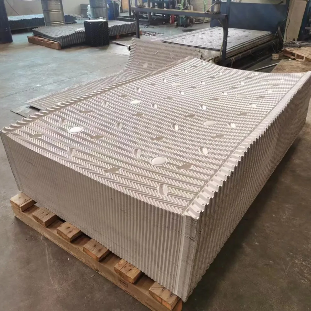 2400x1430mm Grey Color Hydrophilic Filler Wet Type Double Cross Flow ...