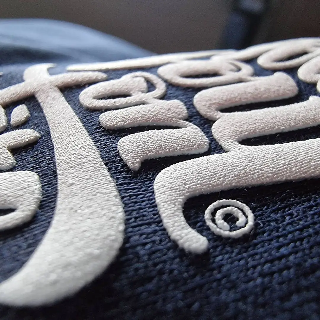 New Stylish Custom Logo Puff Printing Unisex Hoodie 100% Cotton ...