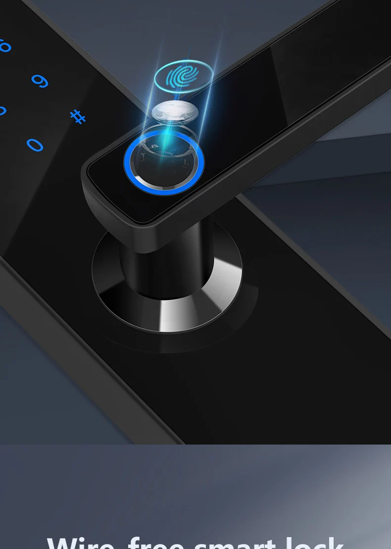 Smart Lock Biometric Intelligent Electronic Fingerprint Smart Lock Door ...