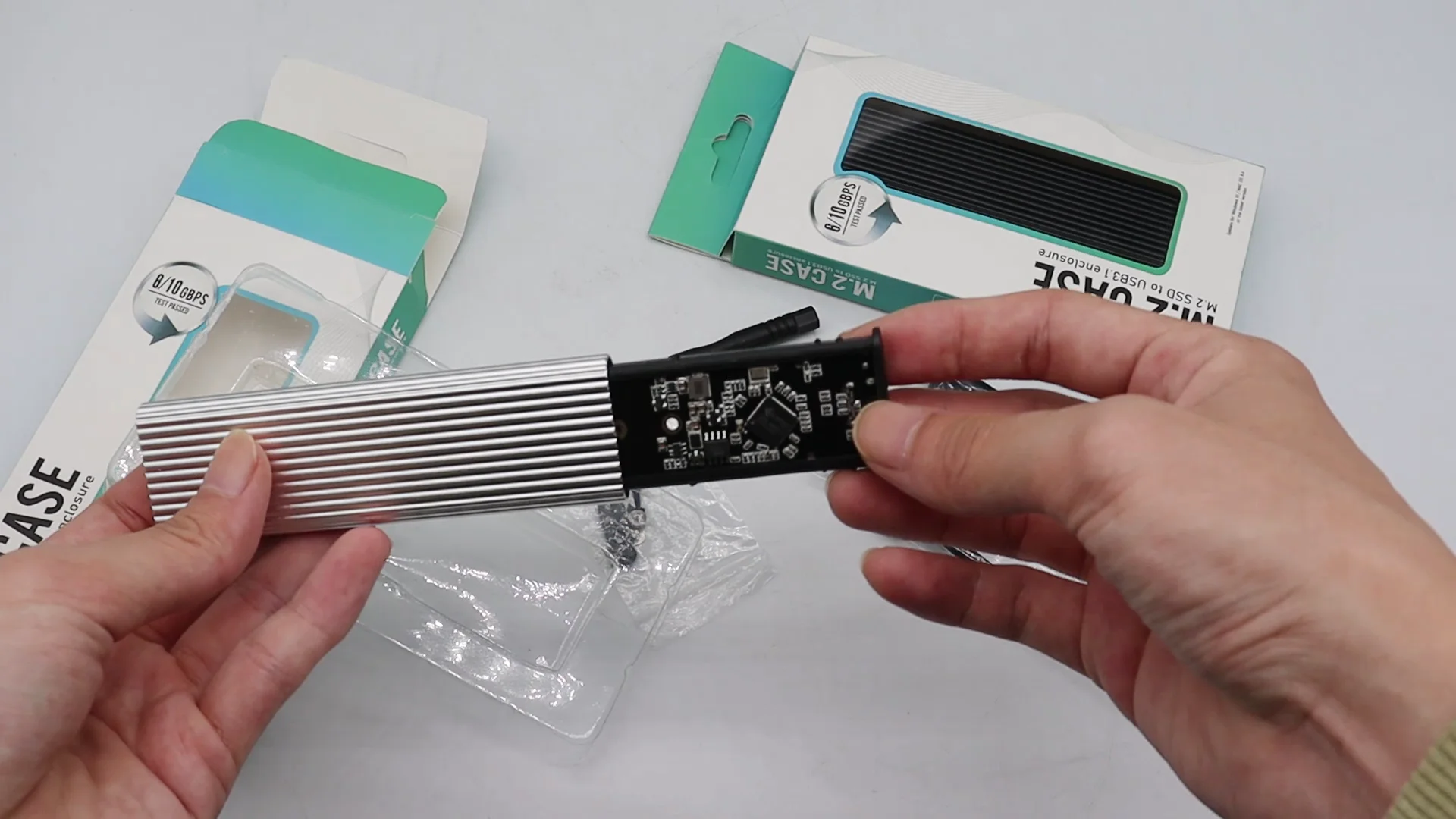 Aluminum M2 Ssd Enclosure Nvme Case Usb3.1nvme M2 Ssd Casing - Buy M2 ...