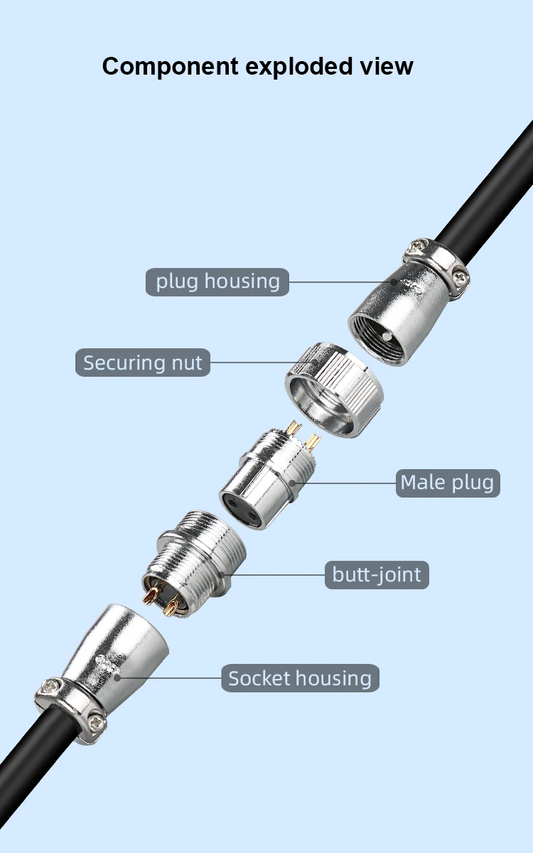 Jiancha Aviation Connector Metal Plug Socket Coupler Electronic ...