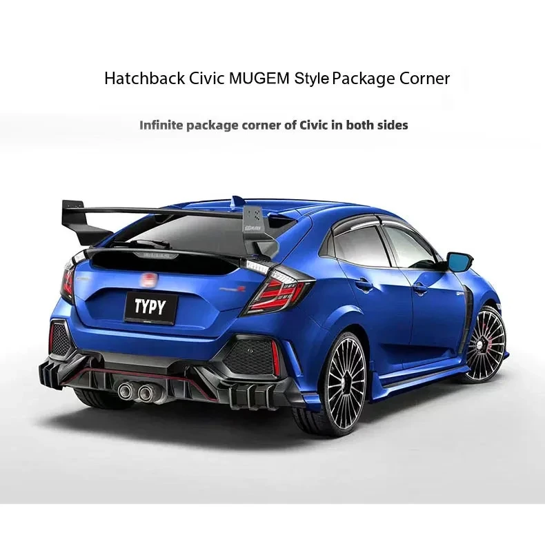 Mugen Honda Civic Body Kit Rear Diffuser Spoiler for Civic Sedan 2016 ...
