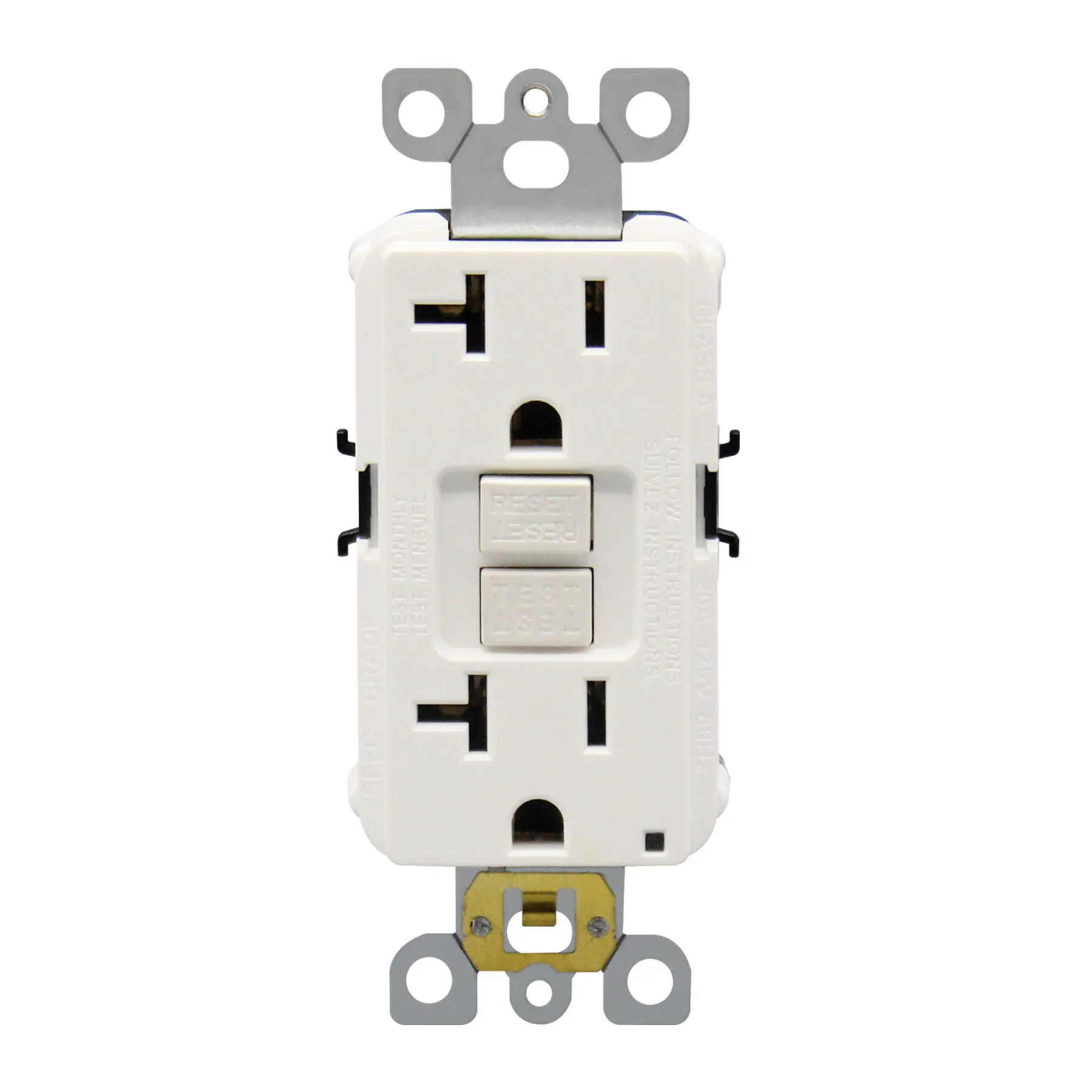 GFCI Self-Test Tamper-Resistant Duplex 125V Outlet - 20A
