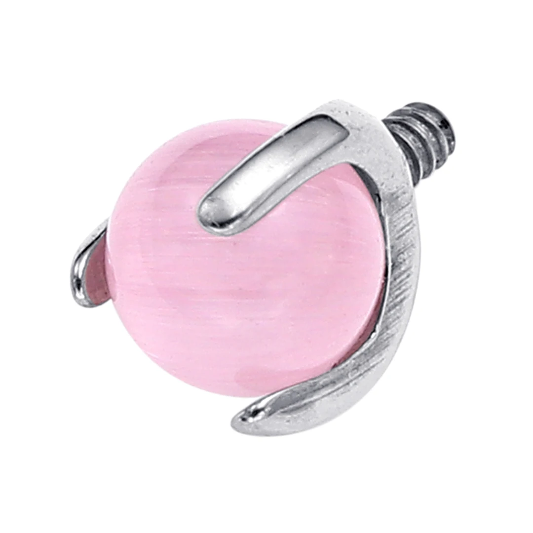 Eternal Metal Astm F136 Titanium Cat's Eye Flat Lobe Helix Internally ...