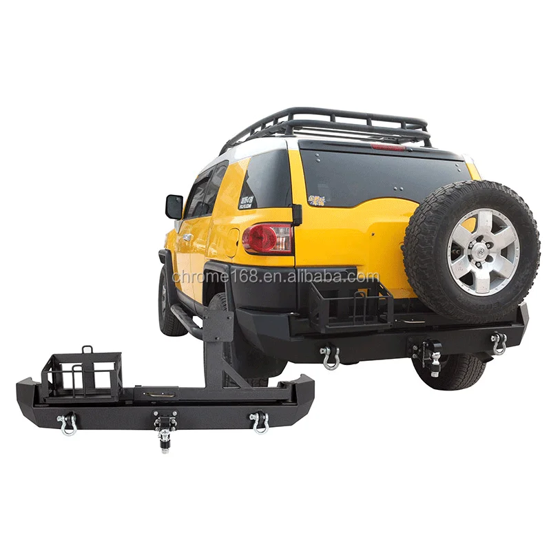 4x4 Maiker Steel Rear Bumper For Fj Cruiser Back Bull Bar With Tire ...