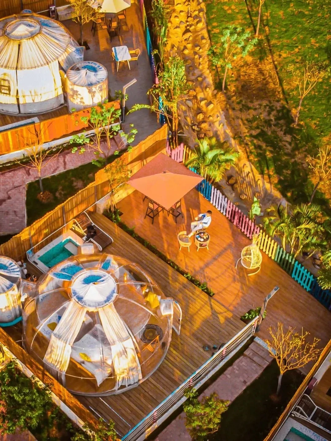 Pc Dome Tent Prefab Garden Igloo Transparent Glamping Dome Sun House ...