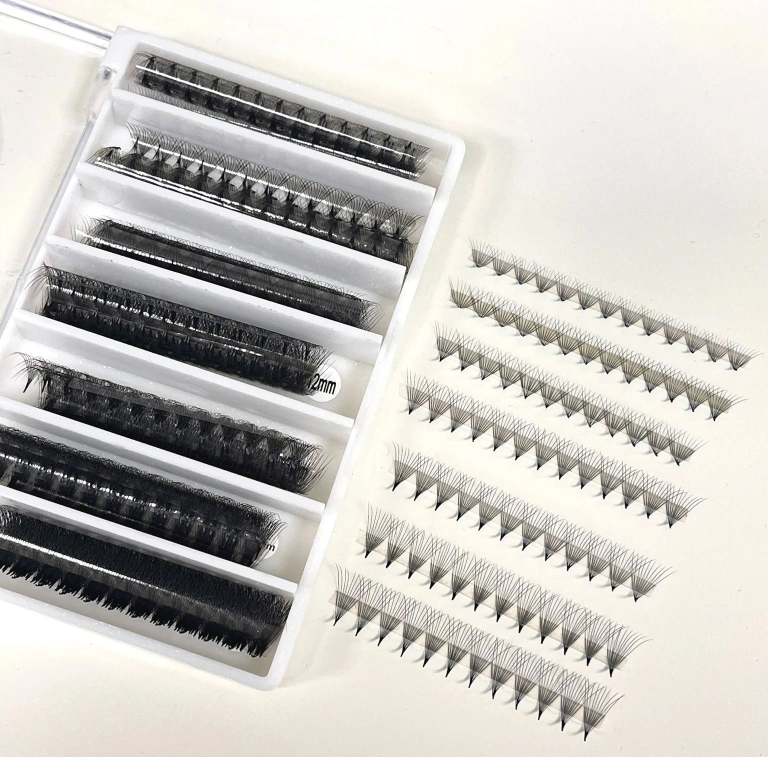 Premade Fan Eyelash Extension Korean Pbt Silk C D Curl Mixed Length ...