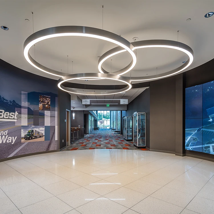 Modern Led Chandelier Circle Led Pendant Light 30w 40w 60w Led Hanging ...