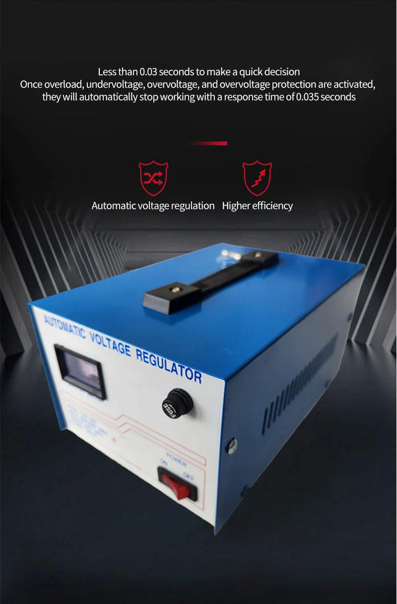 10000 Watt Automatic Auto Voltage Stabilizer - 220v CVR