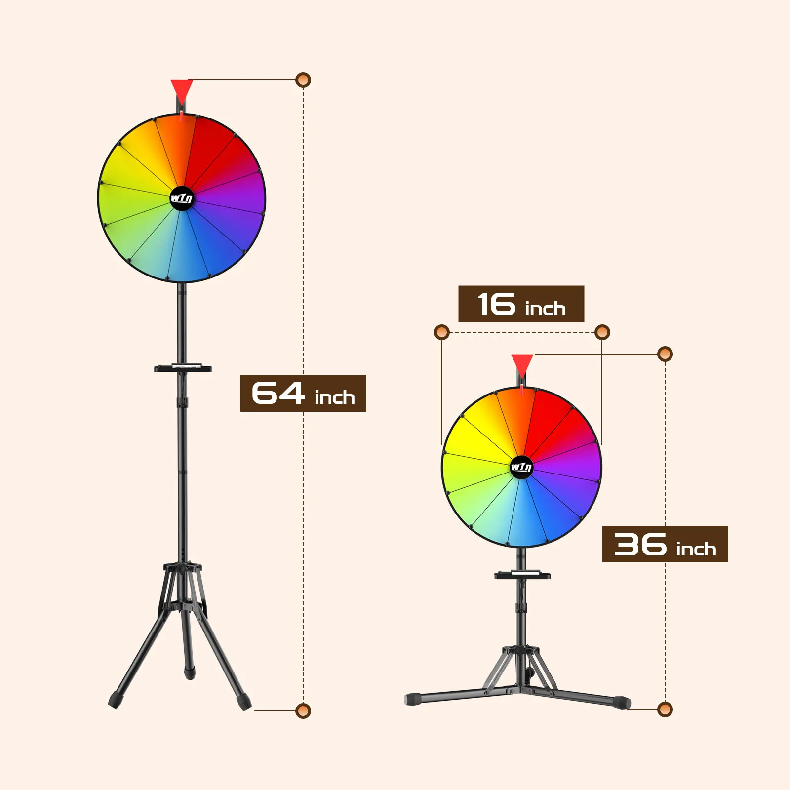 Cydisplay 16 Inch Prize Spinning Wheel Games Tripod Heavy Duty Custom ...