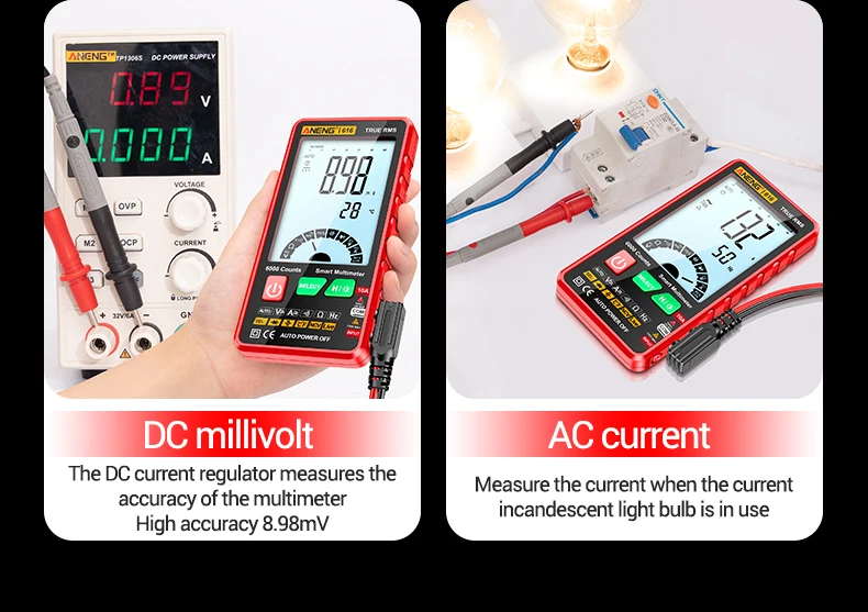 ANENG 616 Multimeter - Intelligent AC/DC Test Tool