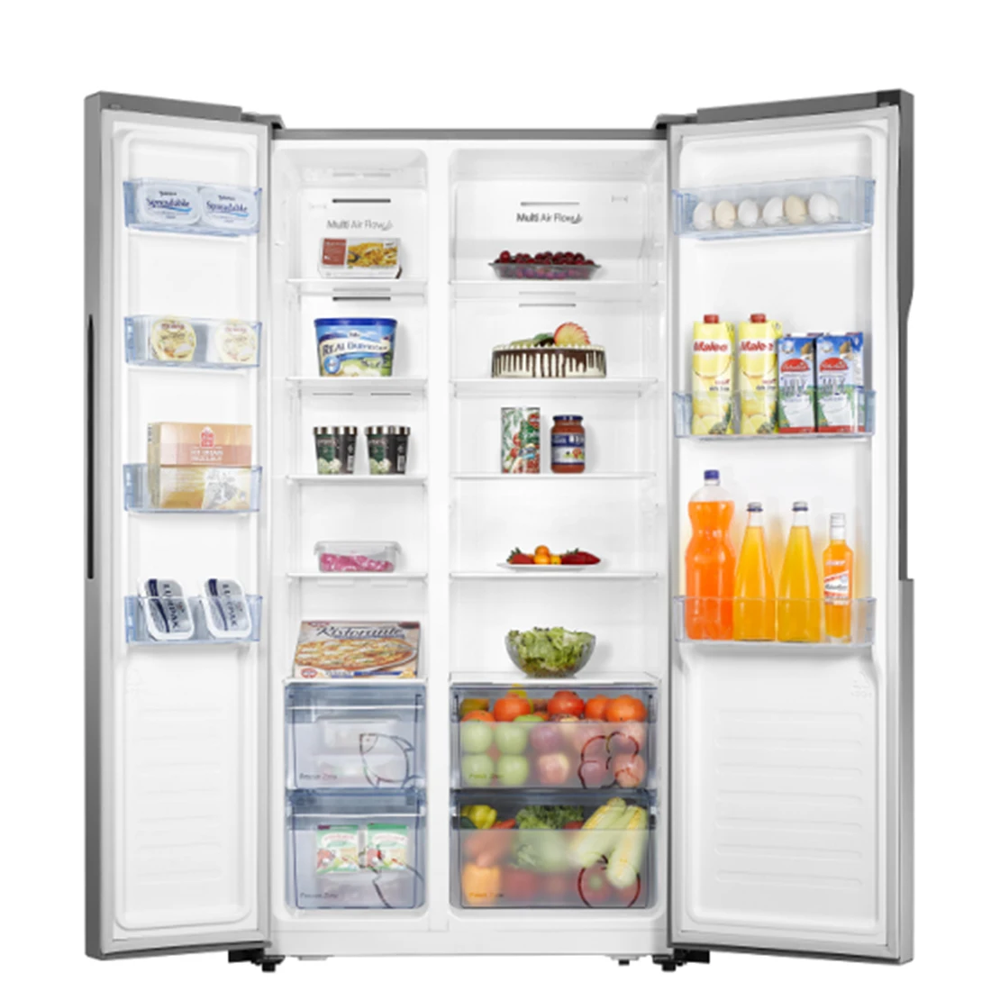 18 Cu. Ft. Side by Side Refrigerator with Ice Maker & Water Dispenser ...