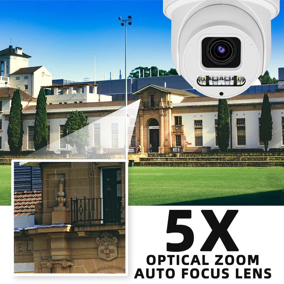 6MP Auto Tracking PTZ Dome POE IP CCTV Network Camera with Anti ...