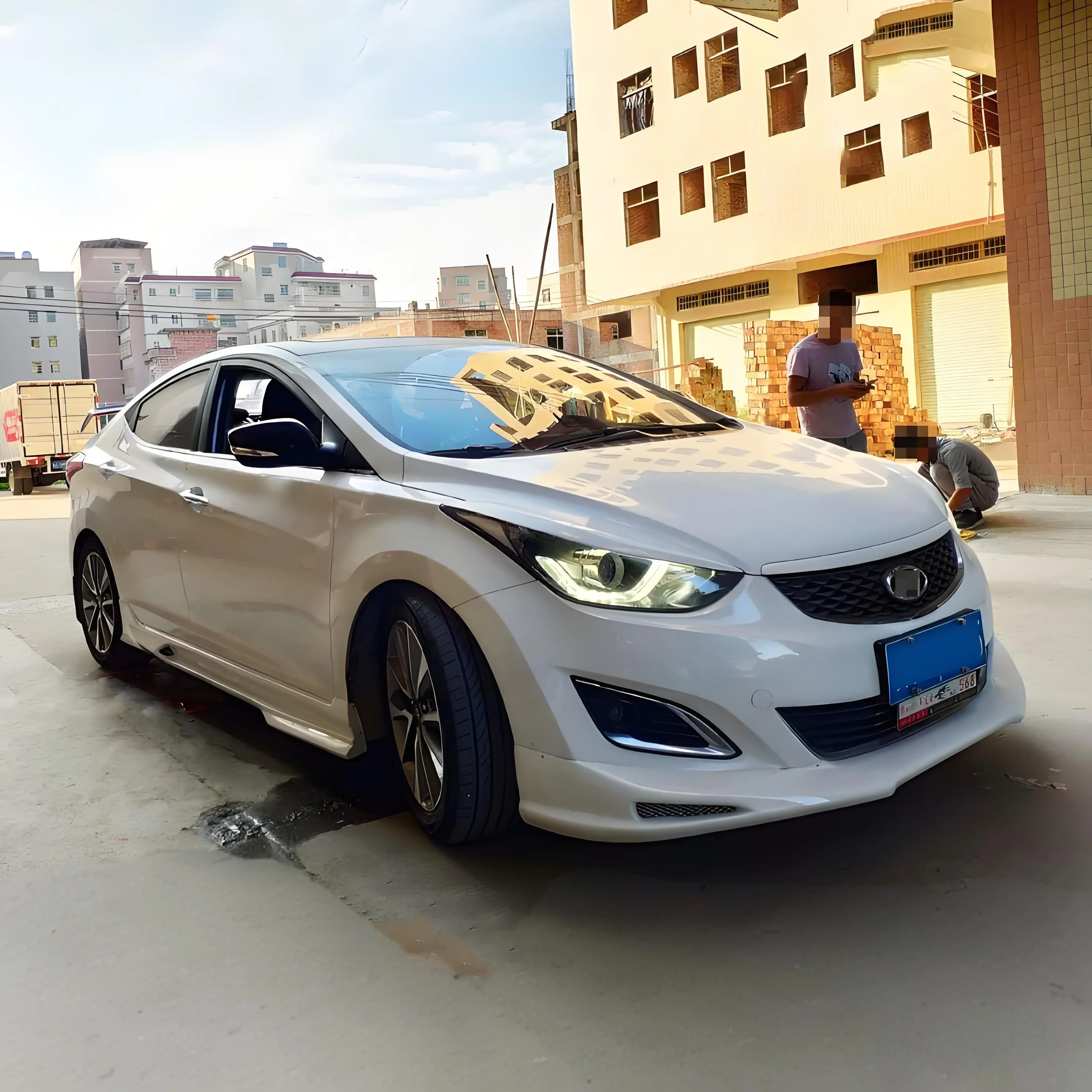 Auto Body Systems Pp Wide Body Kit Car Side Skirts for Hyundai Avante ...