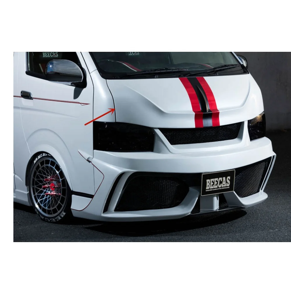 Hiace Front Hood Modified Body Kits Beecas Style 200