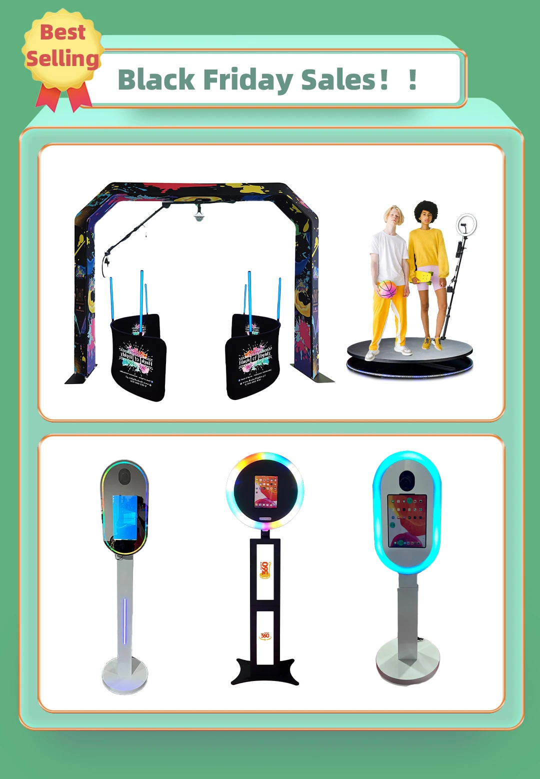 Customized Overhead 360 Photo Booth - Perfect for Events