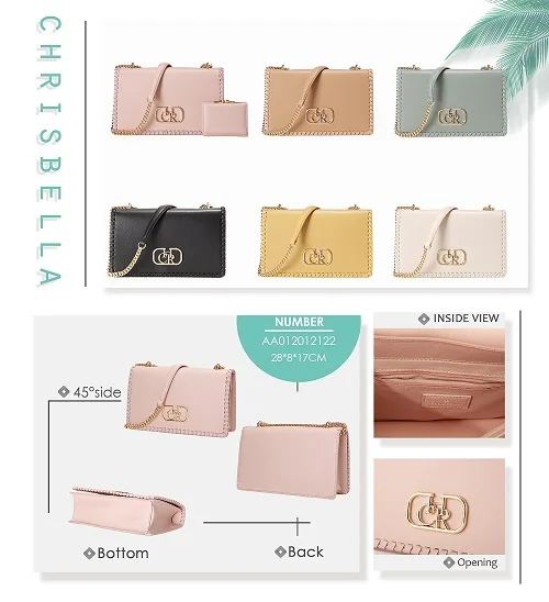 SUSEN Chrisbella Custom PU Vegen Leather Clutch Bags