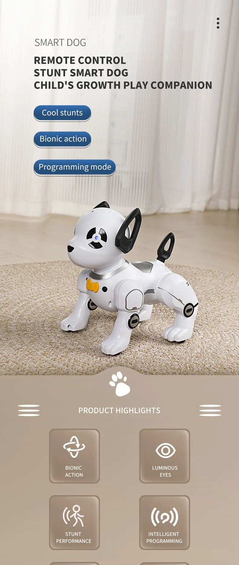 Smart Interactive Music Dancing Handstand Follow Bionic Programming ...