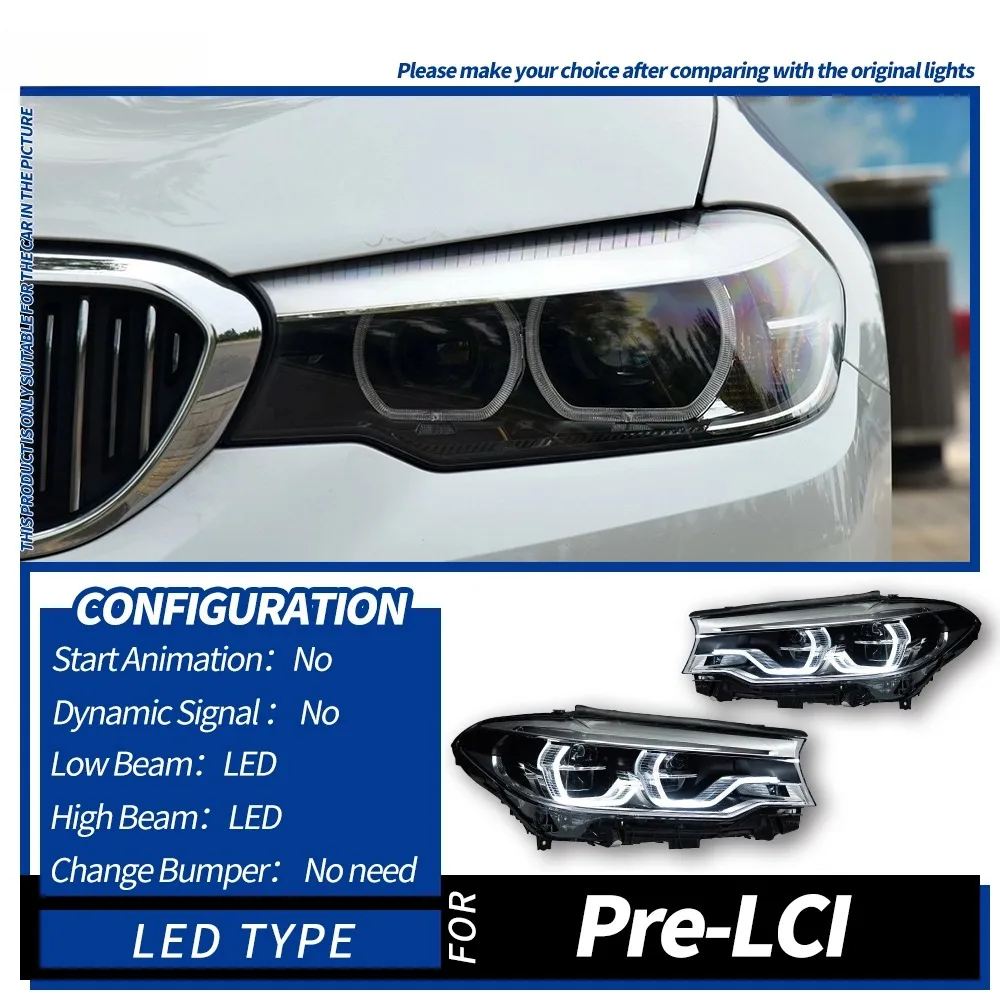 G30 Upgrade Headlights for Bmw 5 Series G30 G38 2018-2020