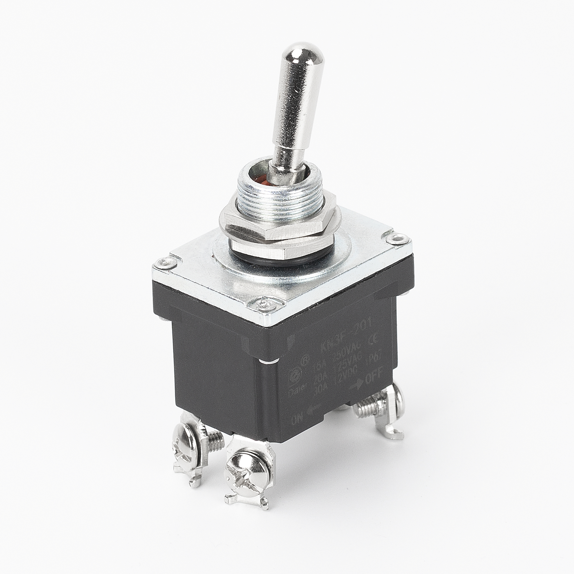 IP67 Waterproof ON-OFF DPST 4Pin Black Toggle Switch 30A 12VDC New ...