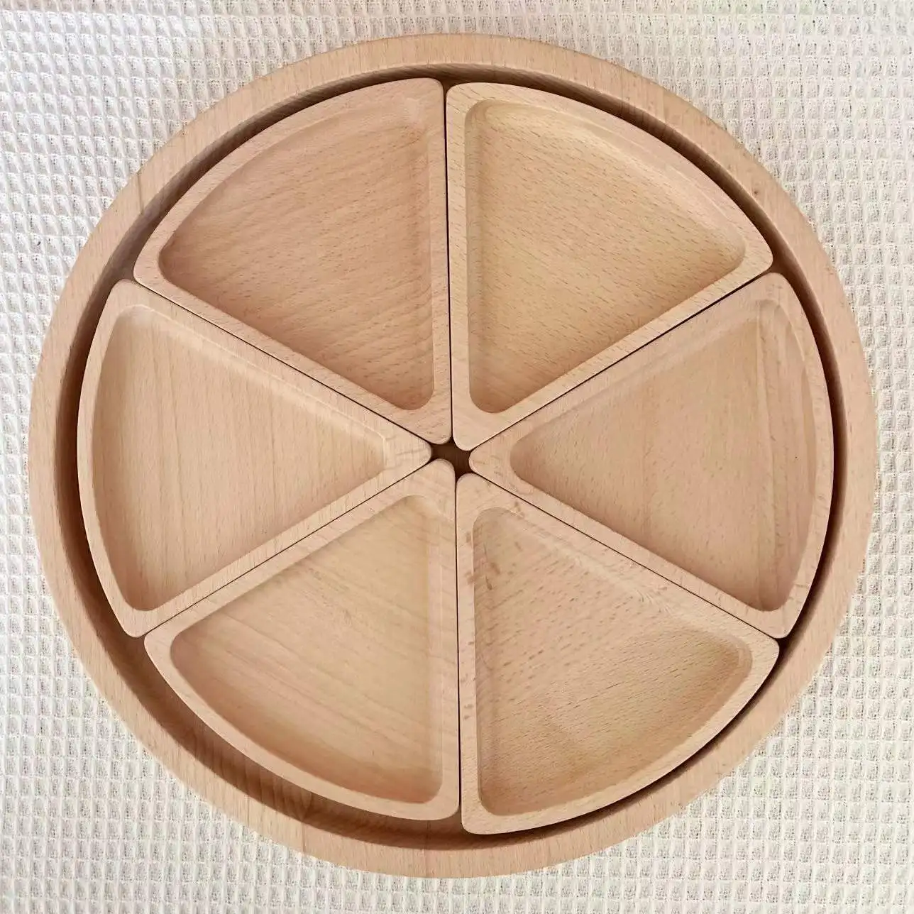 Wooden Sensory Trays - Montessori Counting & Color Sorting