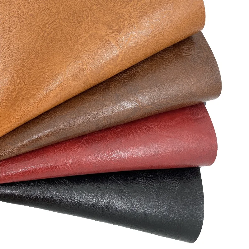 Oily Look Surface Rexine Roll Synthetic Leather Wholesale Leather ...