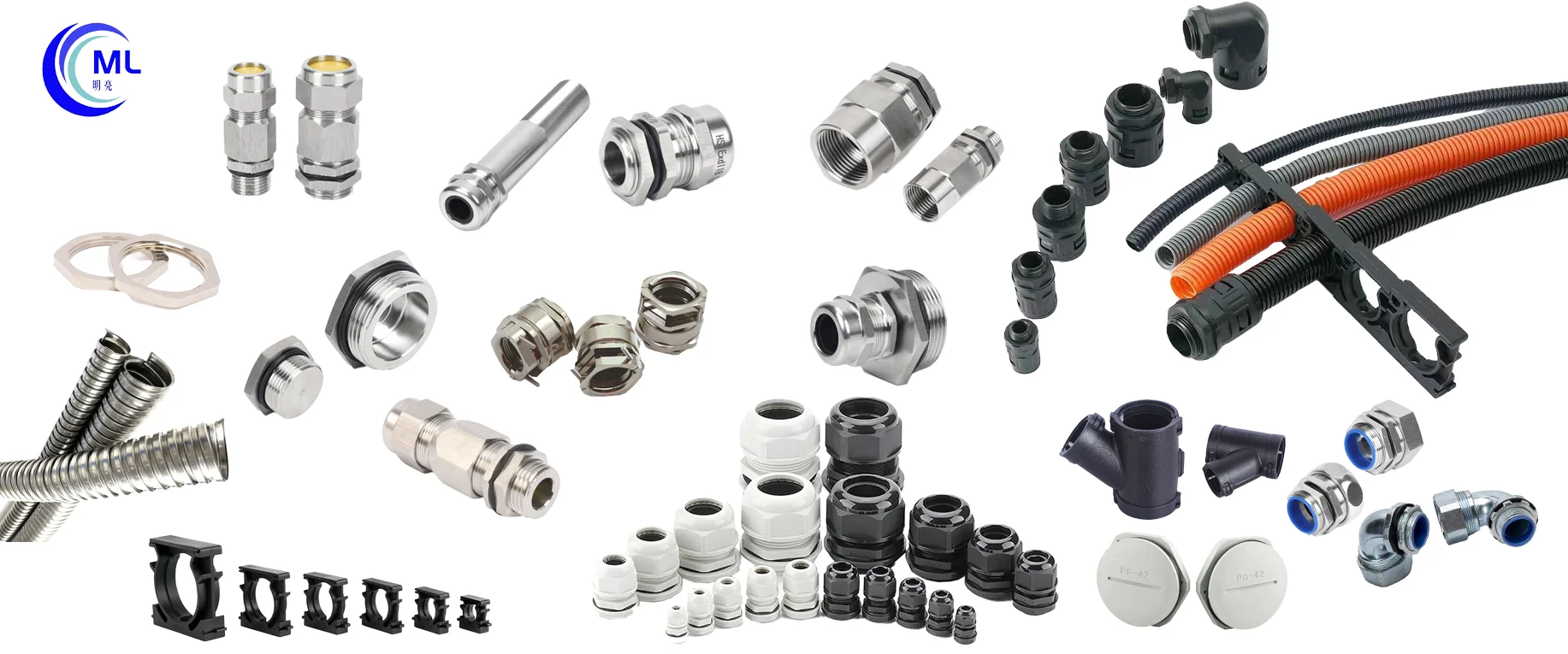 Nylon Elbow Quick Fitting Conduit Connector Waterproof Flexible Conduit ...