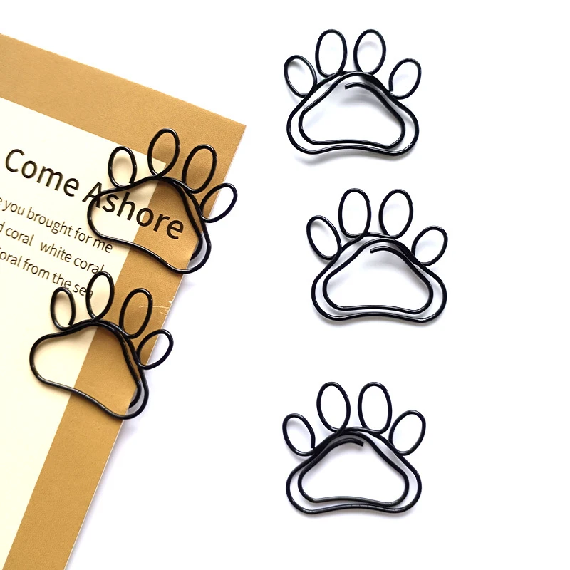 Creative Cartoon Color Cat Paw Paper Clips For Office Supplies And ...