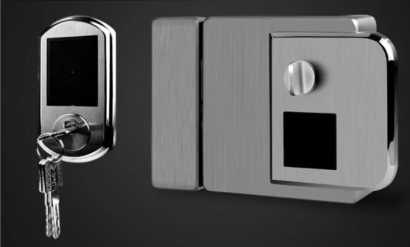 Waterproof Outdoor Electric Rim Lock Card Fingerprint Smart Lock ...