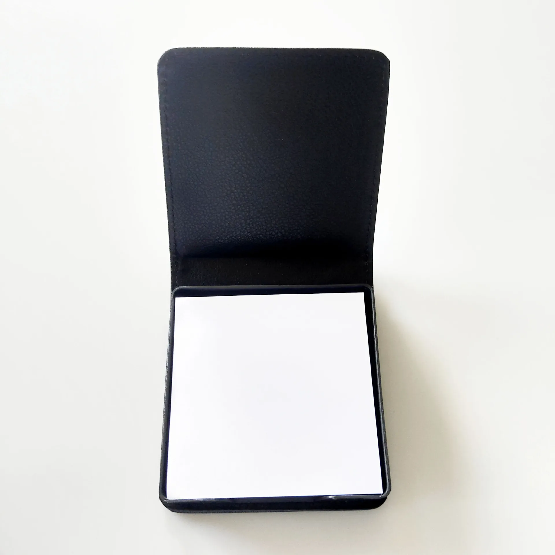 Custom PU Leather Sticky Note Box Sublimation Note Pad for School ...