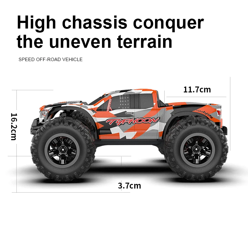 Hobby Cheap High Speed Professional 1/10 Rc Car Brushless Truck 55km/h ...
