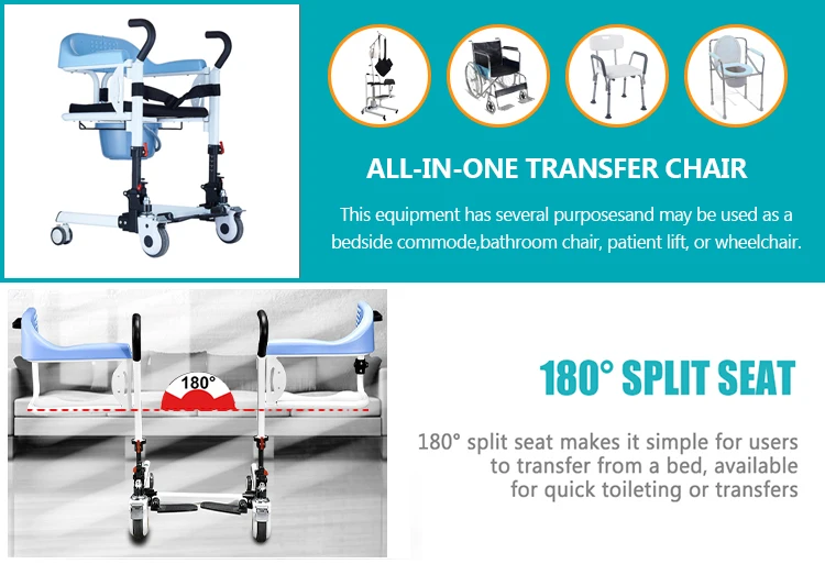 Manual Moving Disabled Patient Imove Lift Transfer Chair