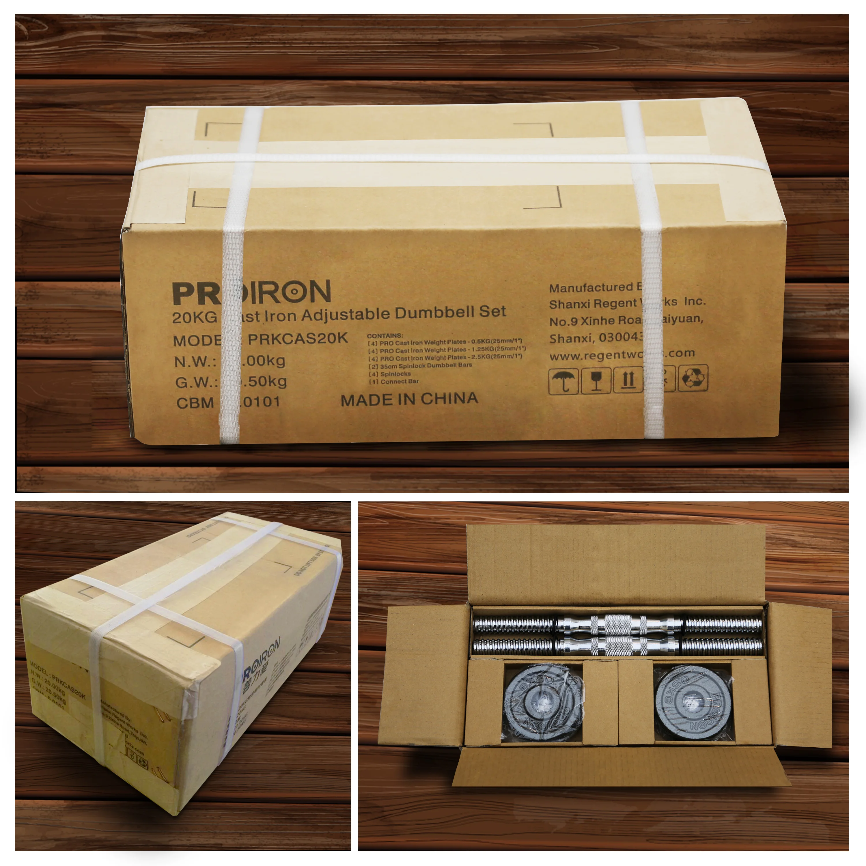 Proiron 1inches 45lb 20kg Coated Fitness Quality Barbell Set Calibrated Cast Iron Oly Mpic ...