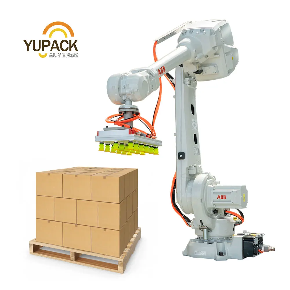 Robot Palletizer for Cartons Palletizing Robotic Palletizing System ABB ...